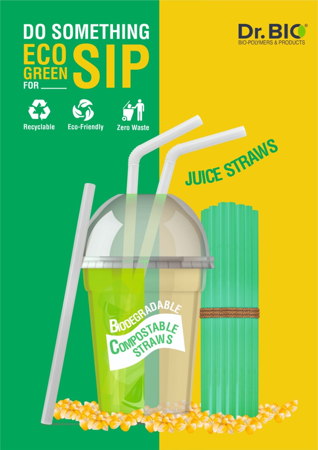 Compostable Straw | Science Behind Corn Starch Based Straw